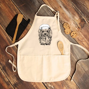 Yorkshire Terrier Apron, Yorkie Mom Aprons With Pockets, Dog Lovers ...