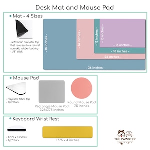 Goldendoodle Large Desk Mat, Dog Mom Mousepad, Black Desk Pad, Mouse ...