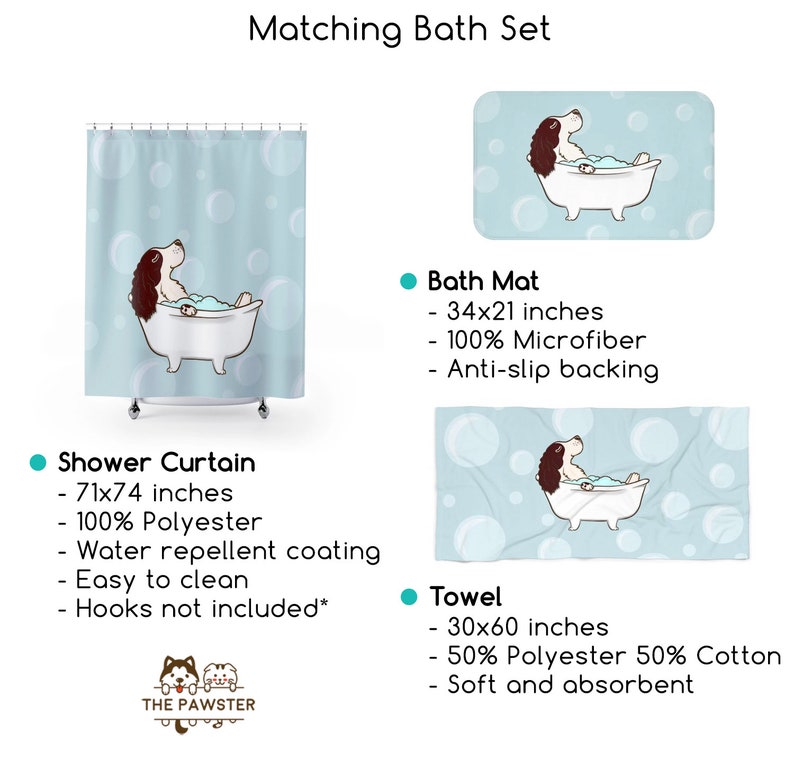 English Springer Spaniel Dog Bath Mat Dog Door Mat Floor - Etsy