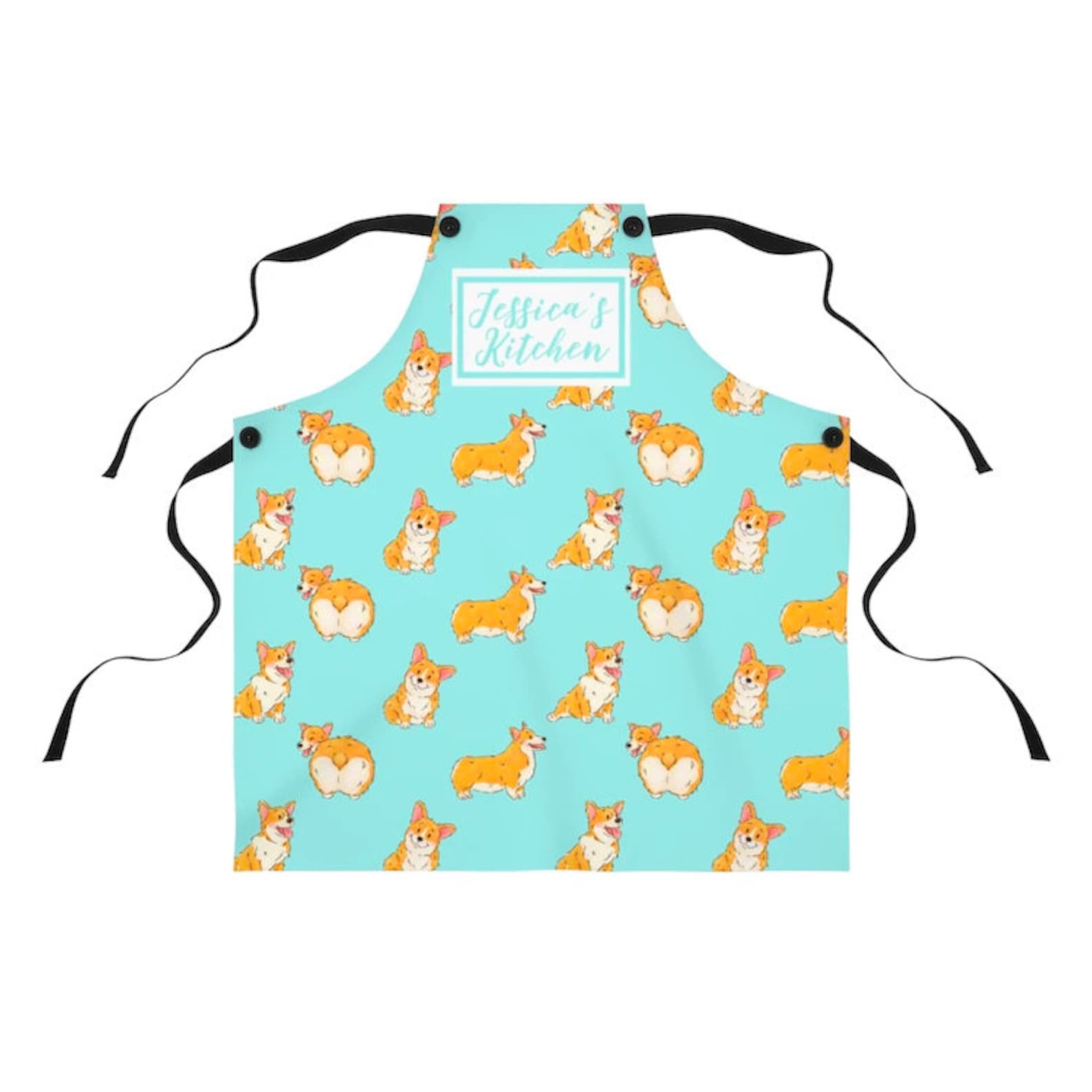 Custom Apron Corgi Aprons Dog Personalized Cooking Baking - Etsy