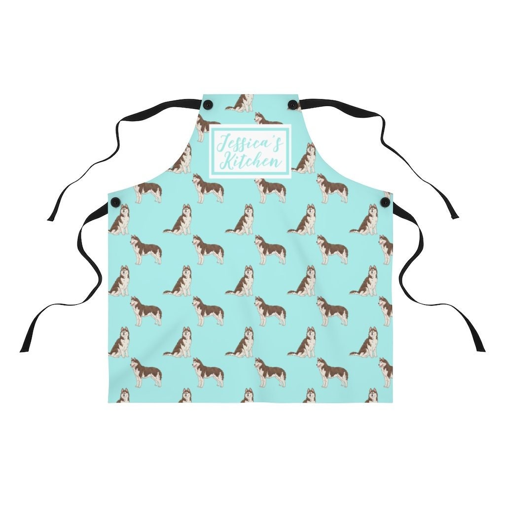 Custom Dog Apron Siberian Husky Aprons Dog Personalized - Etsy Australia