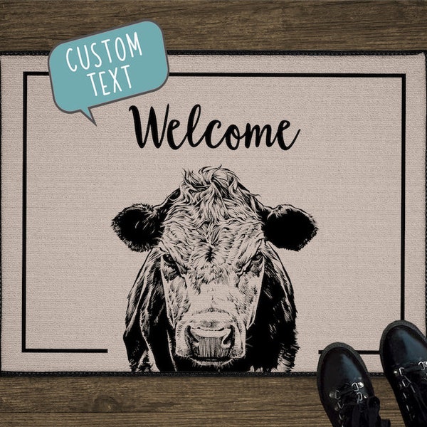 Cow Floor Mat - Etsy