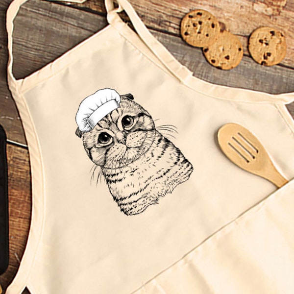 Scottish Fold Apron - Etsy