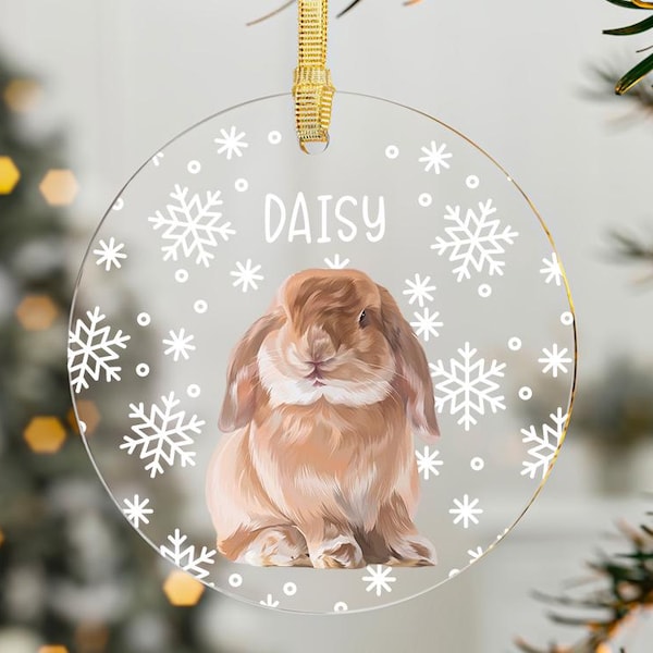 Rabbit Ornament - Etsy