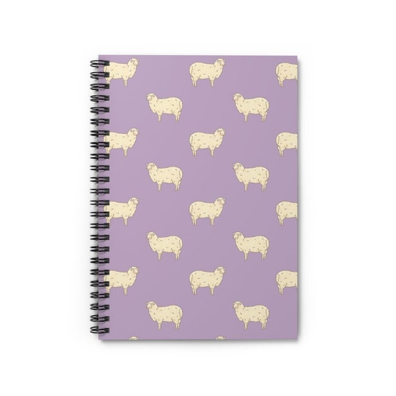 Sheep Notebook Farm Animals Spiral Notebook Cute Notepad | Etsy