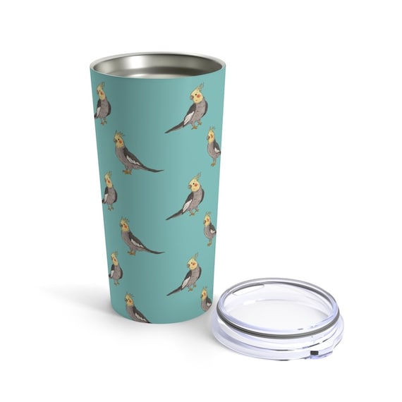 Cockatiel Travel Mug Cockatoo Bird Stainless Steel Coffee | Etsy