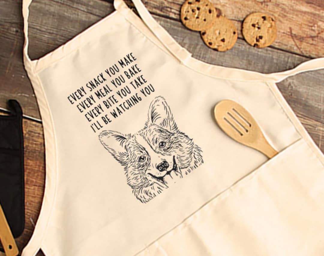 Corgi Apron Dog Aprons With Pockets Every Snack You Make - Etsy