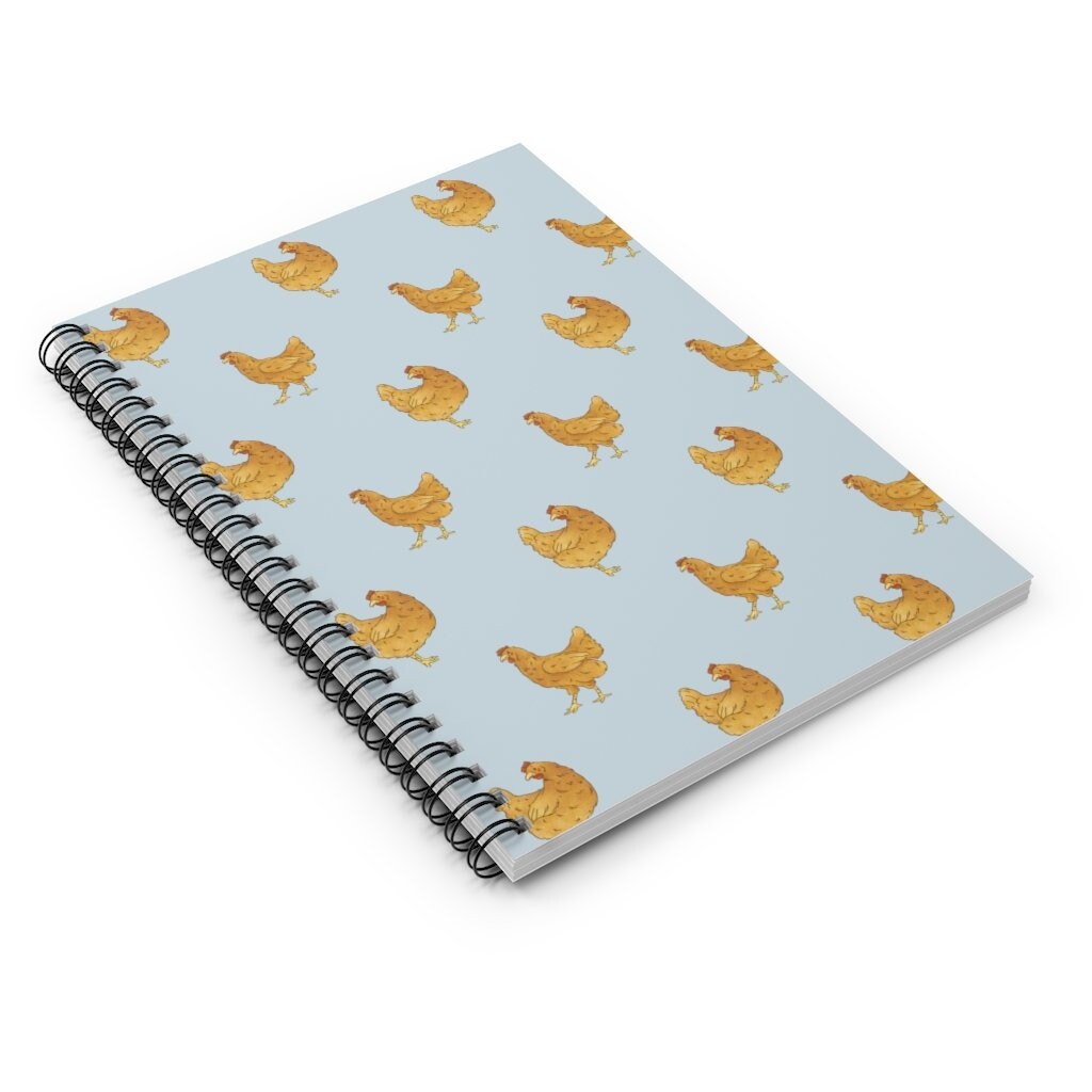 Chicken Notebook Farm Animals Spiral Notebook Cute Notepad | Etsy