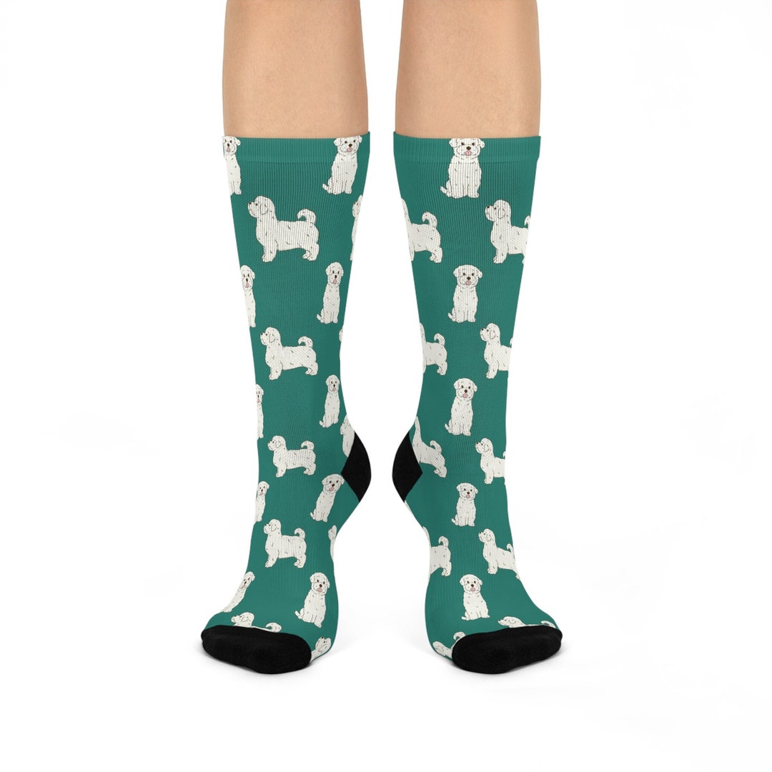 Maltese Dog Socks, Dog Socks, Maltese Gift, Cute Maltese Lover Socks ...