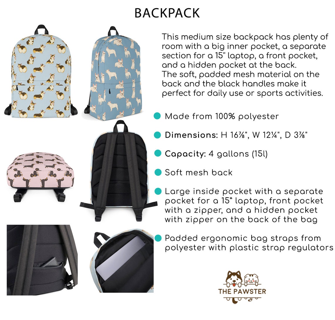 Chicken Backpack Farm Animal Laptop Bag Women's Travel | Etsy