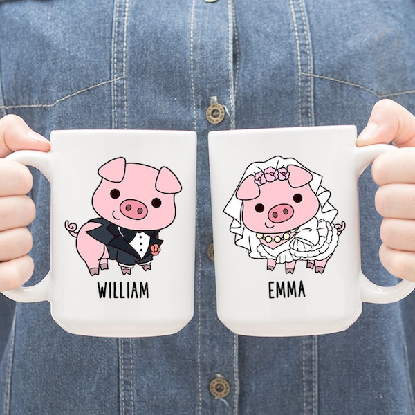 Pig Bride and Groom - Etsy