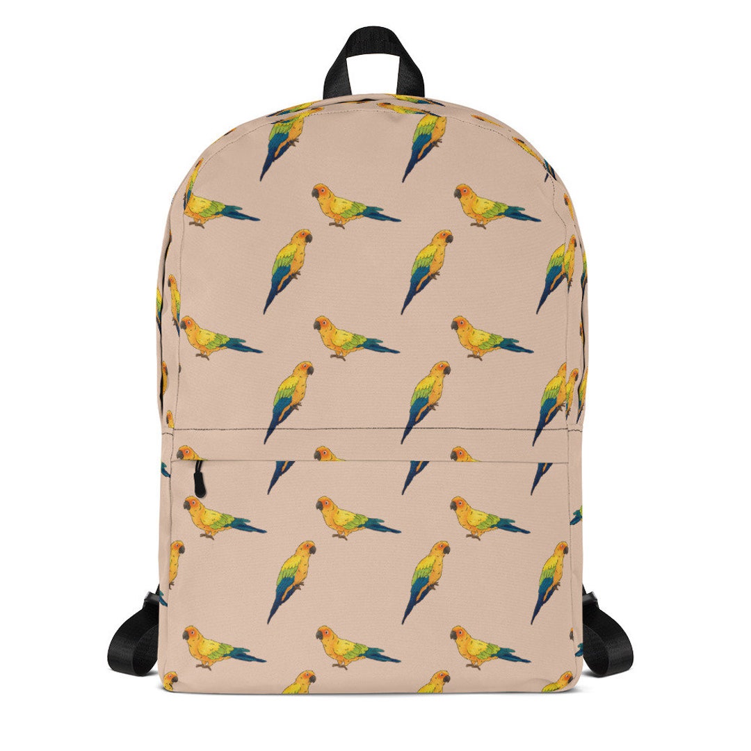 Sun Conure Backpack, Bird Laptop Bag, Women's Travel Backpack, Cute ...