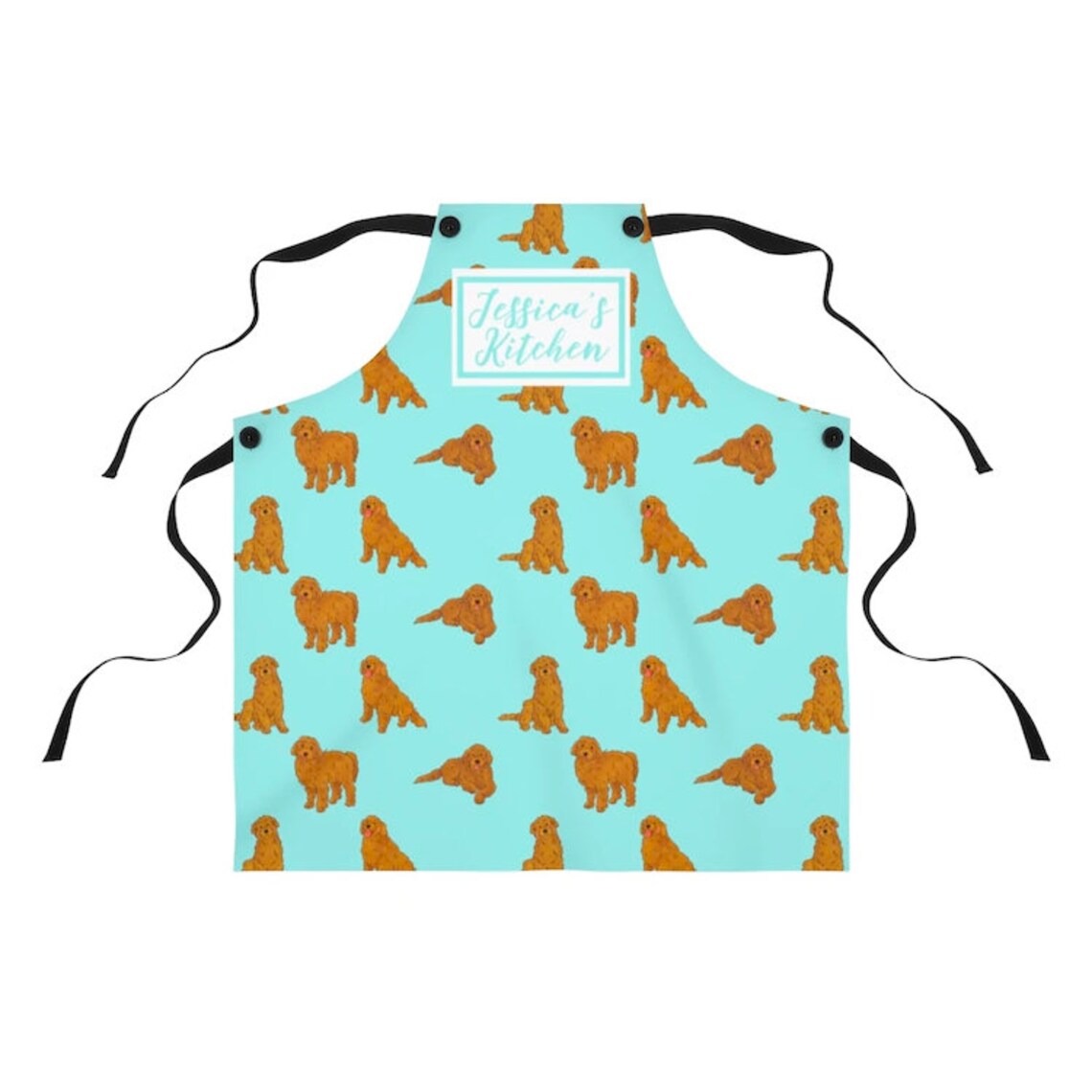 Custom Apron, Goldendoodle Aprons, Doodle Dog Personalized Cooking ...