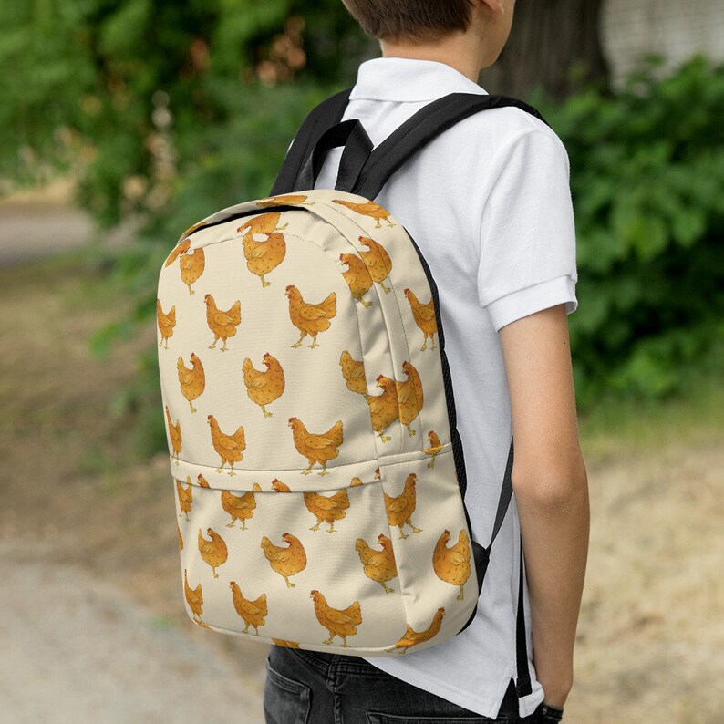 Chicken Backpack Farm Animal Laptop Bag Women's Travel | Etsy