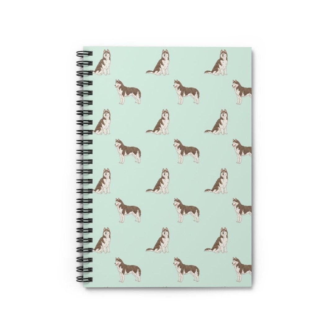 Siberian Husky Notebook, Dog Spiral Notebook, Notepad, Journal ...