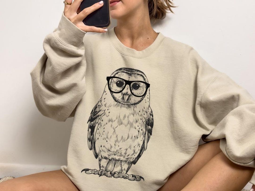 Barn Owl Shirt, Cottagecore Owl Sweatshirt, Funny Barn Owl Gift, Cute ...