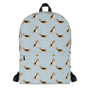 Beagle Backpack, Dog Laptop Bag, Women's Travel Backpack, Cute Pattern ...