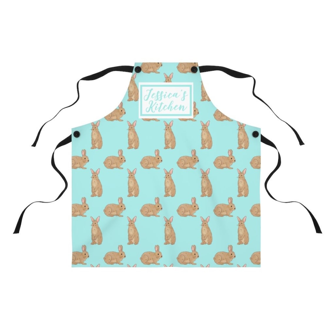Custom Rabbit Apron Bunny Aprons Animal Personalized Cooking | Etsy