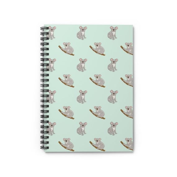 Koala Notebook Animal Spiral Notebook Cute Notepad Journal - Etsy