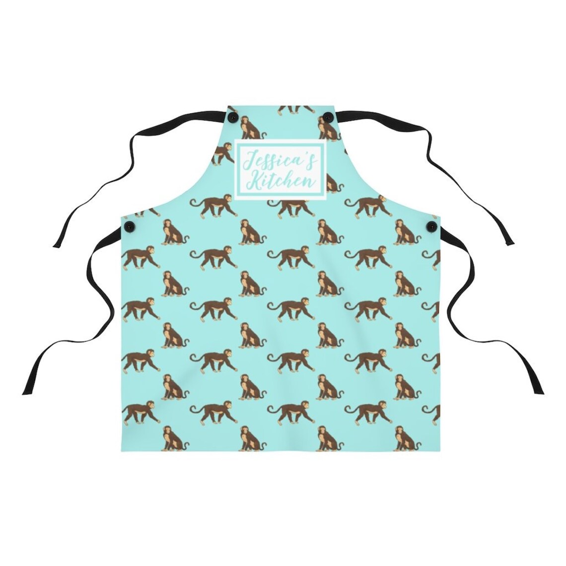 Custom Apron Monkey Aprons Safari Animal Personalized - Etsy
