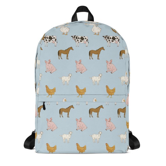 Farm Animal Backpack Farm Wife Laptop Bag Women's Travel | Etsy