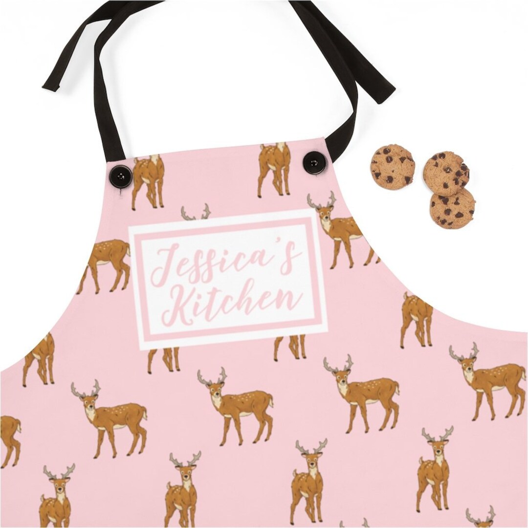 Custom Apron, Deer Aprons, Woodland Animal Personalized Cooking Baking ...
