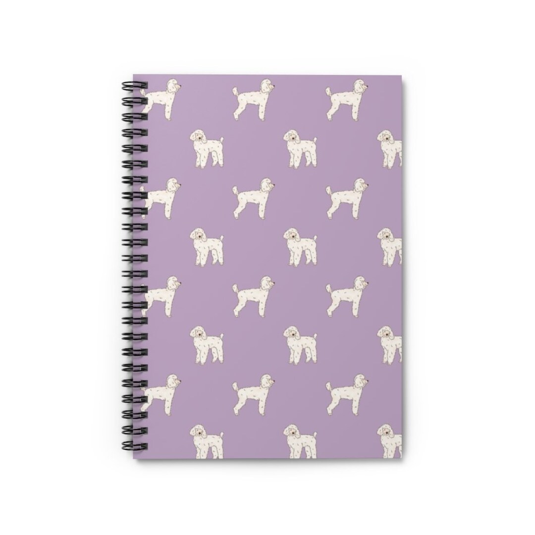 Poodle Notebook, Dog Spiral Notebook, Notepad, Journal, Veterinarian ...