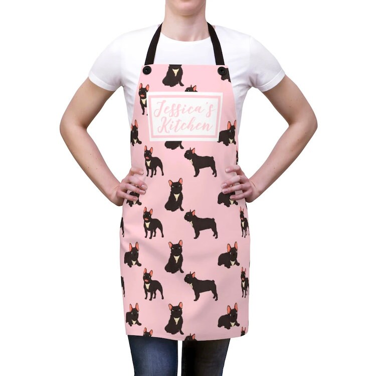 Custom Apron French Bulldog Aprons Frenchie Dog Personalized | Etsy