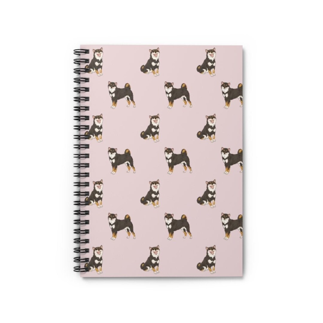 Shiba Inu Notebook, Dog Spiral Notebook, Notepad, Journal, Veterinarian ...
