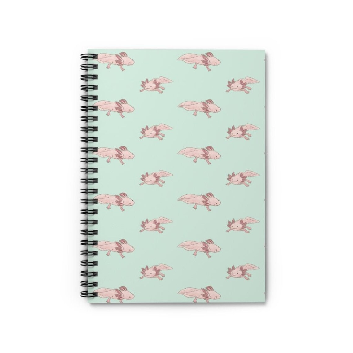 Axolotl Notebook Animal Spiral Notebook Cute Notepad | Etsy