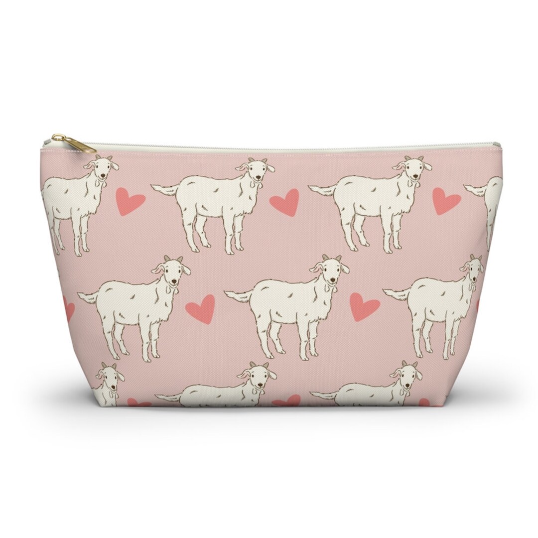 Goat Pouch, Farm Animal Makeup Bag Cosmetic Bag Goat Farmer Wife gifts ...