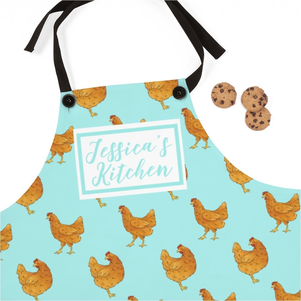 Custom Apron Chicken Aprons Farm Animal Personalized Cooking | Etsy
