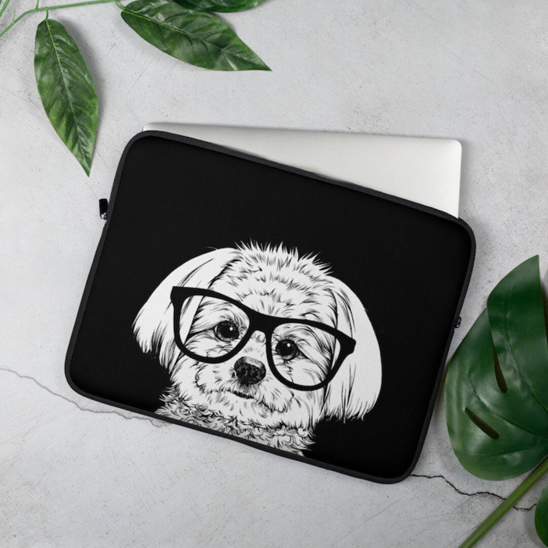 Maltese Laptop Sleeve, Dog Lover Laptop Sleeve, MacBook Case, 13 Inch ...