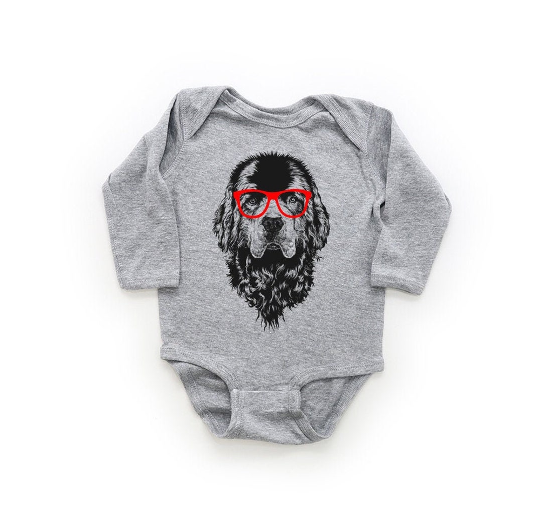 Newfie Baby Bodysuit, Newfoundland Dog Baby Clothes, Baby Boy Outfit ...