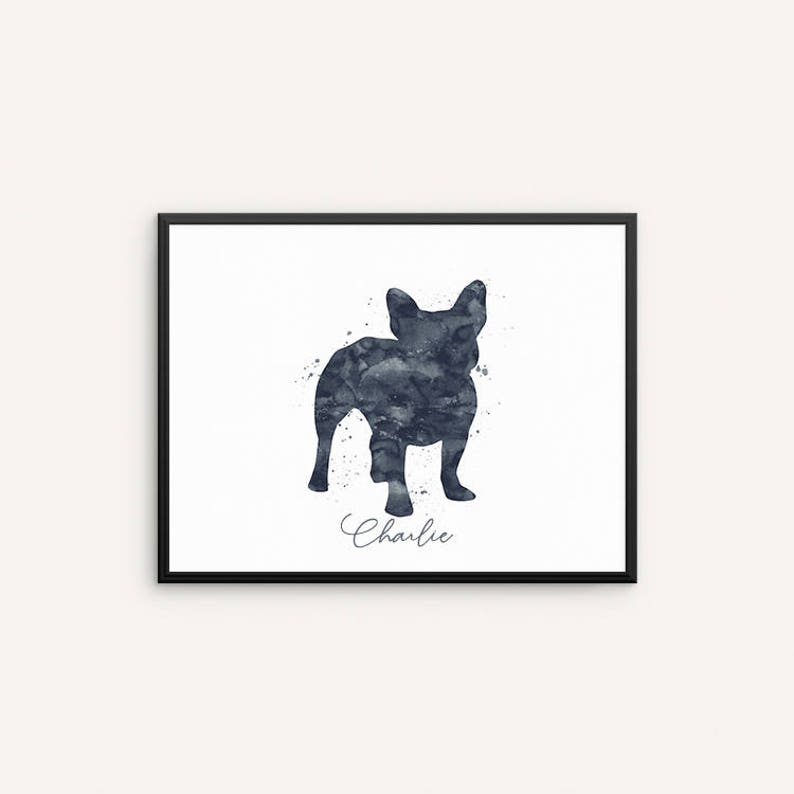 French Bulldog Watercolor Print Frenchie Art Watercolor Dog | Etsy