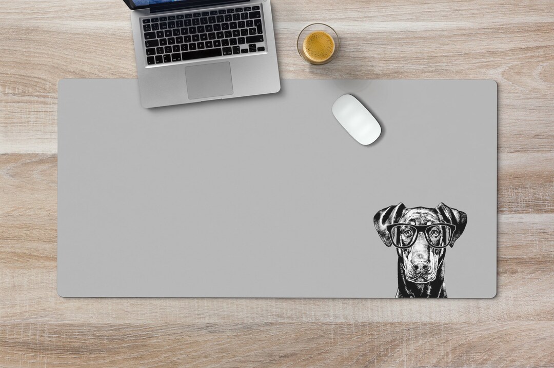 Doberman Pinscher Large Desk Mat, Dog Mousepad, Men Desk Pad, Mouse Pad ...