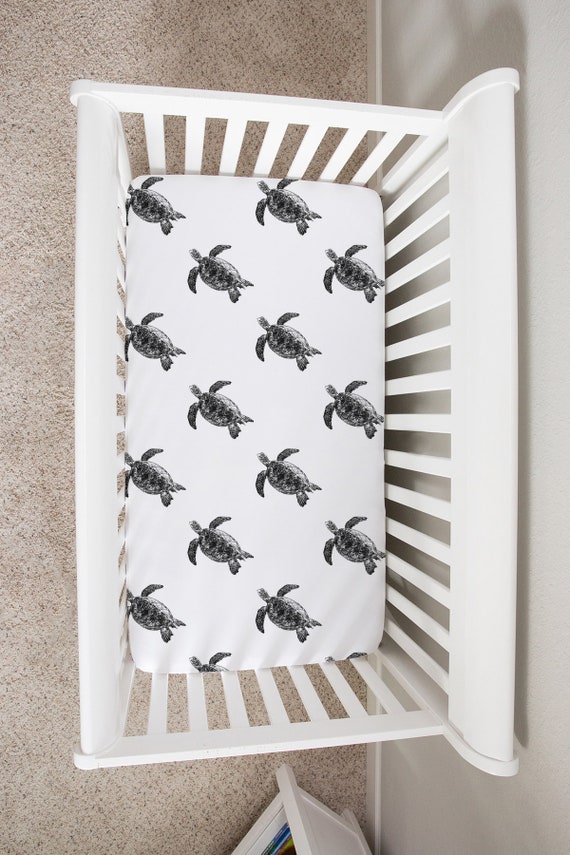 Sea Turtle Crib Sheet Ocean Animal Baby Bedding Sheet Jersey | Etsy