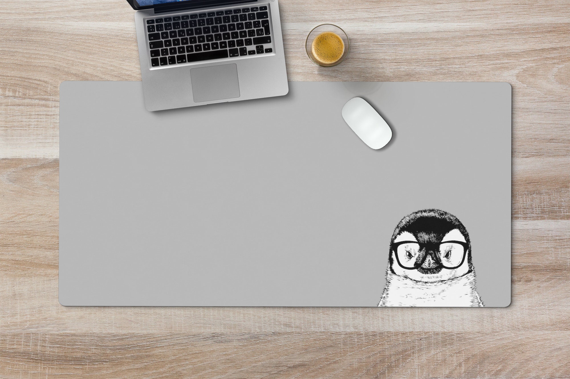 Penguin Large Desk Mat, Animal Mousepad, Men Desk Pad, Mouse Pad or ...