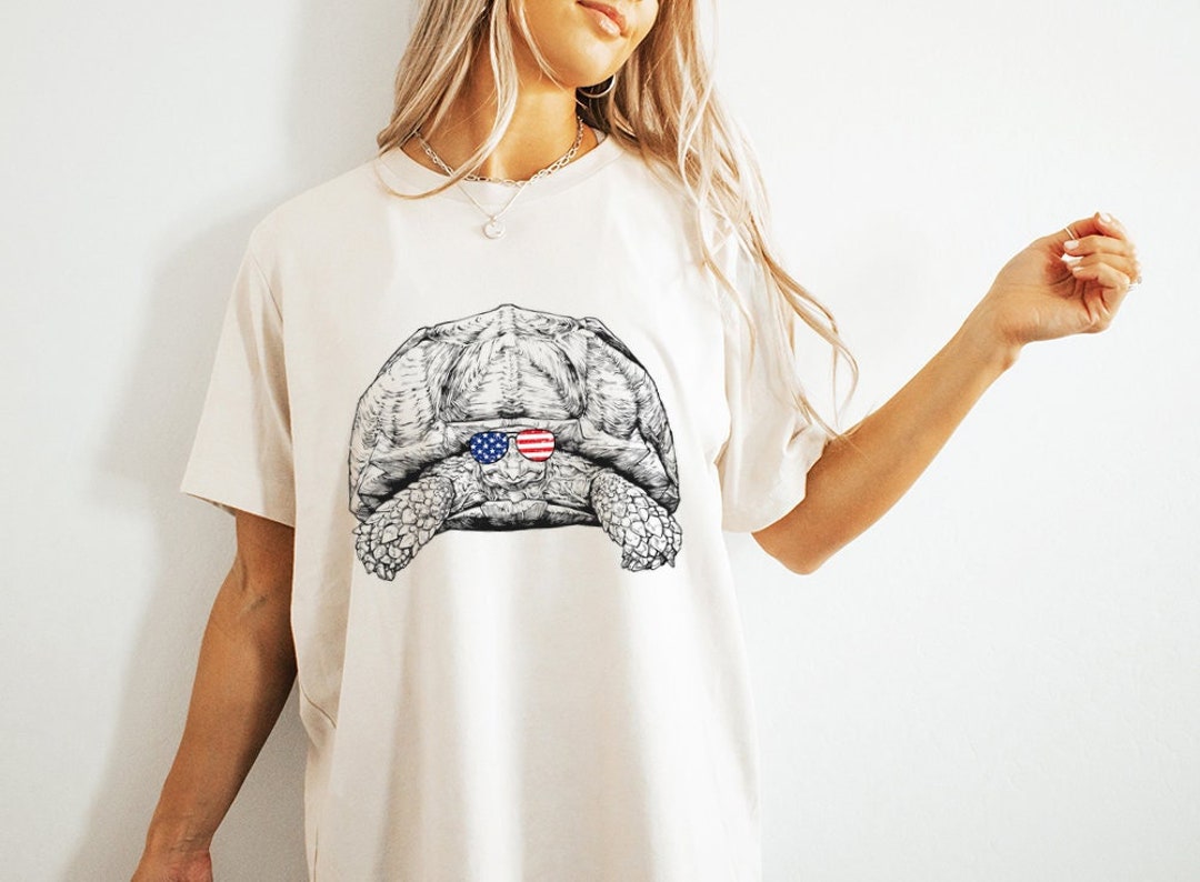Sulcata Tortoise 4th of July Shirt, Animal Pet Fourth of July Tshirt ...