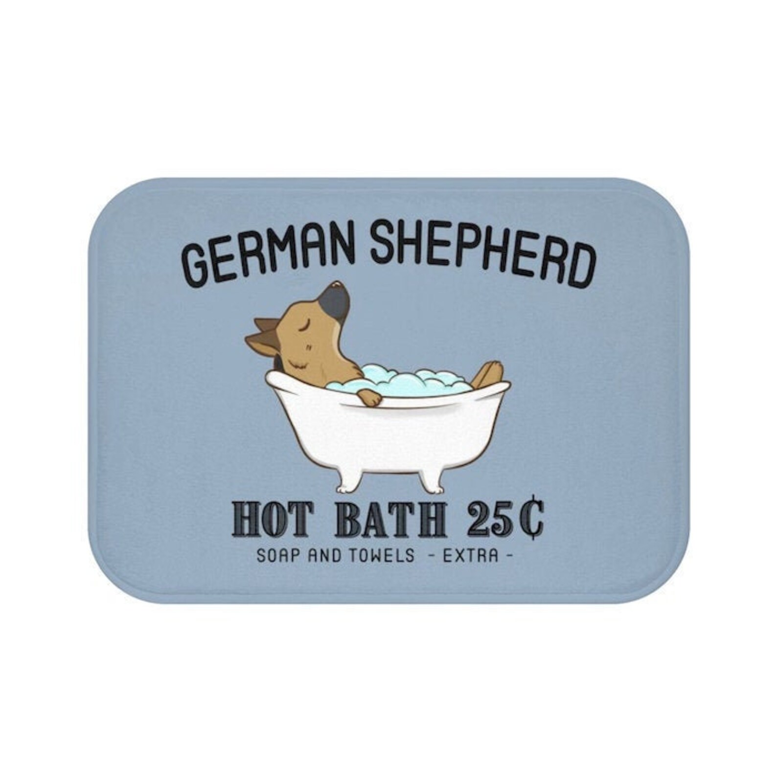German Shepherd Bath Mat Dog Door Mat Floor Mats Bathroom - Etsy
