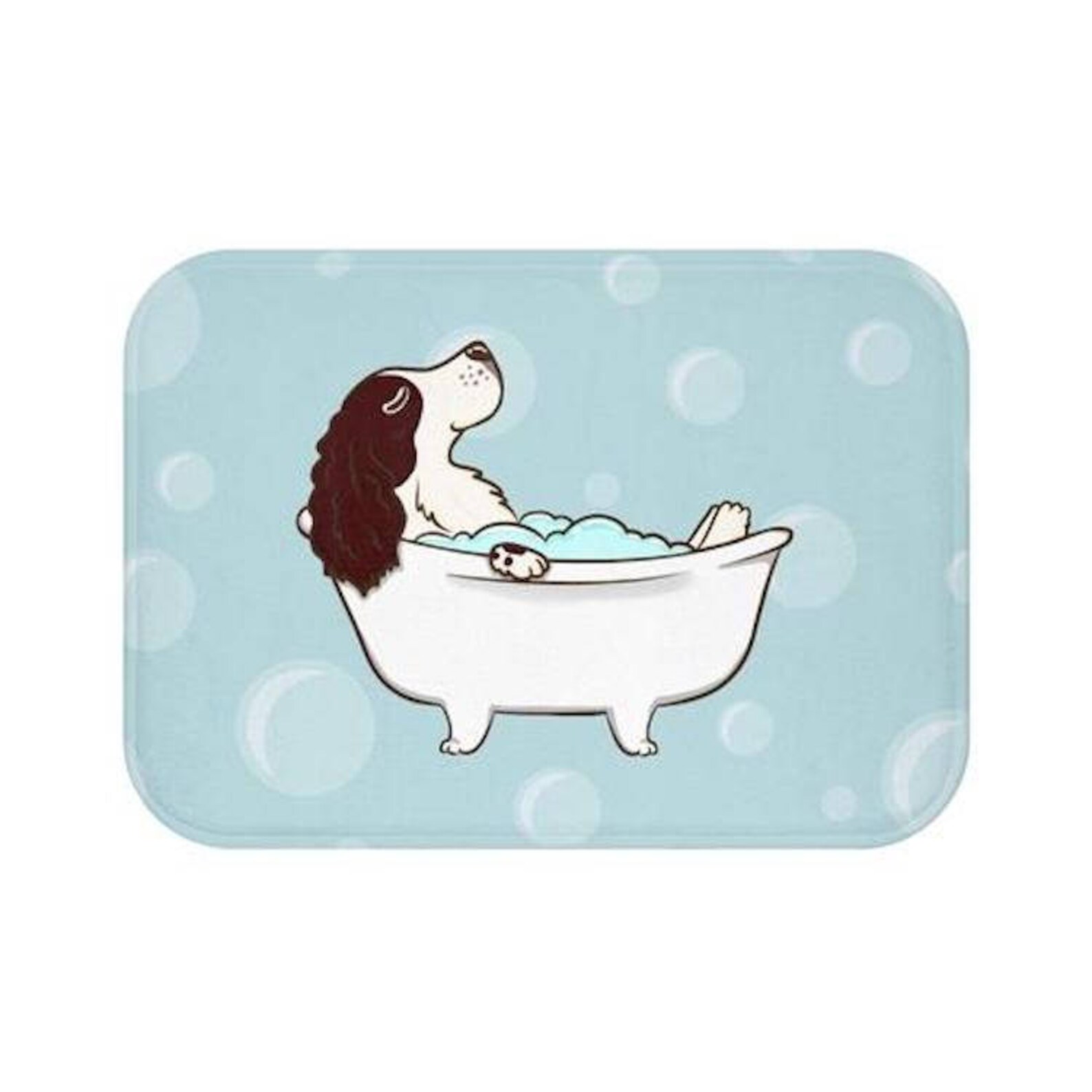 English Springer Spaniel Dog Bath Mat Dog Door Mat Floor - Etsy
