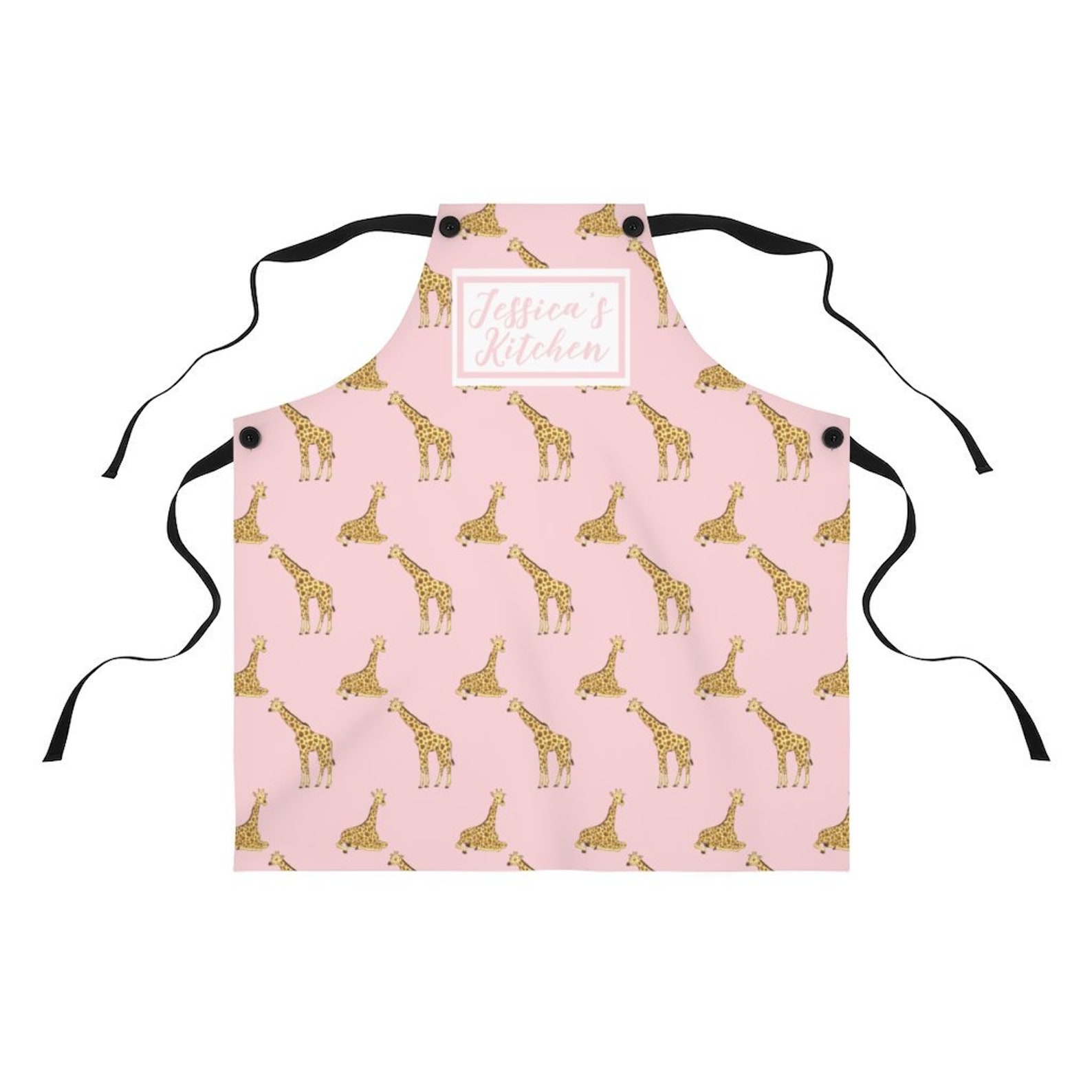 Custom Apron Giraffe Aprons Safari Animal Personalized - Etsy 日本