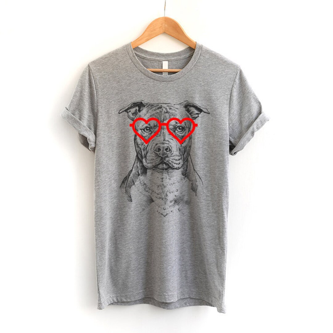 Pit Bull Shirt, Dog Valentine Shirt, Pittie Mom Tshirt, Valentines Day ...