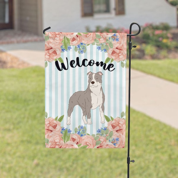 Pit Bull Garden Flag - Etsy