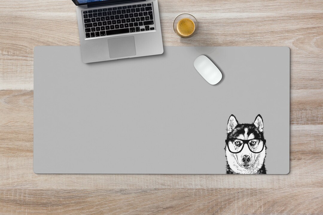 Siberian Husky Large Desk Mat, Dog Mousepad, Men Desk Pad, Mouse Pad or ...