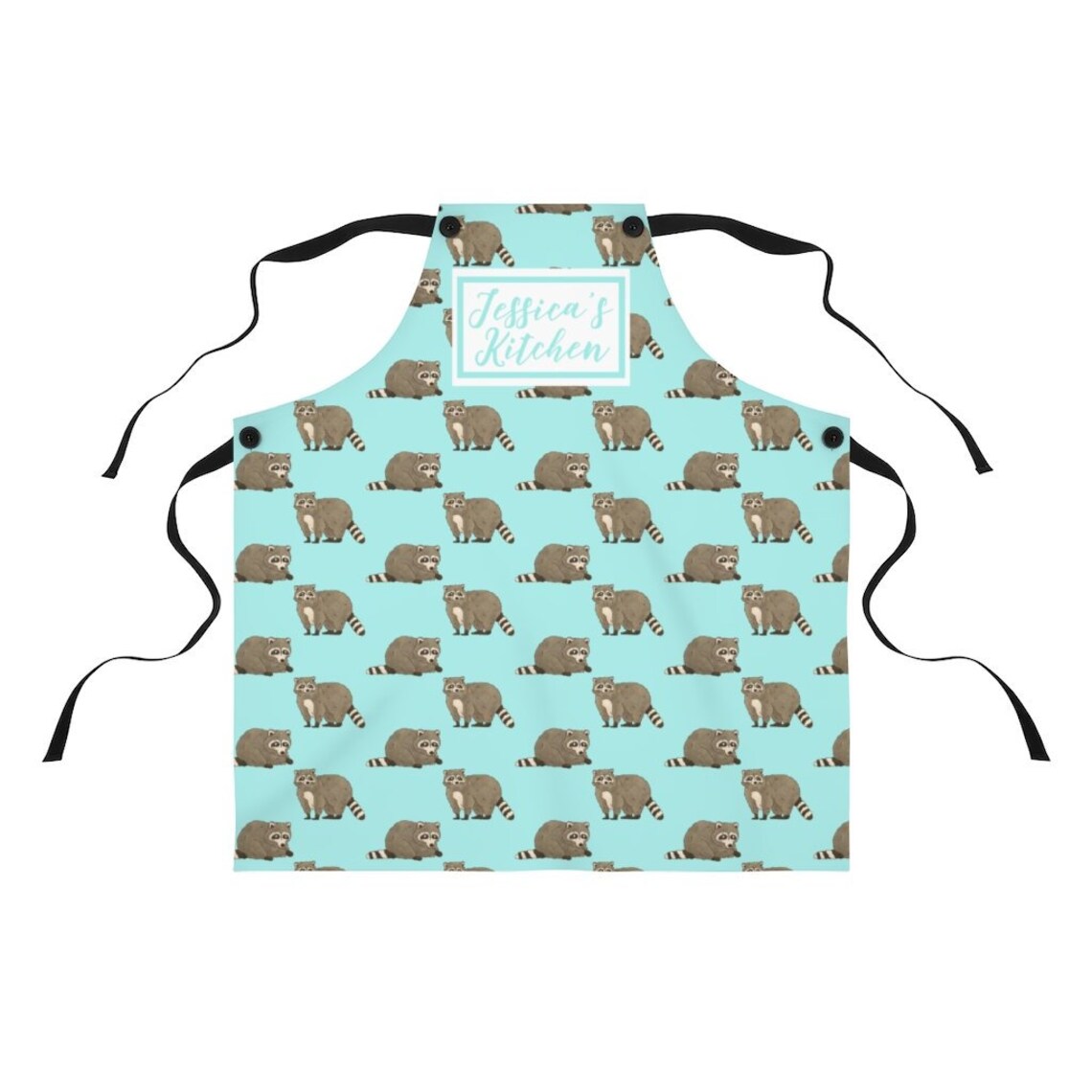Custom Apron Raccoon Aprons Animal Personalized Cooking | Etsy