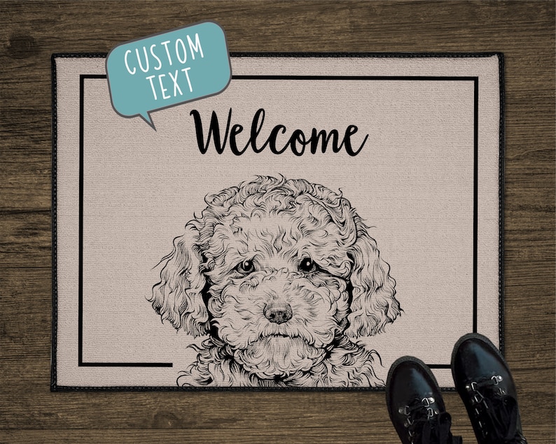 Cavapoo Door Mat Cavadoodle Dog Custom Front Doormat - Etsy
