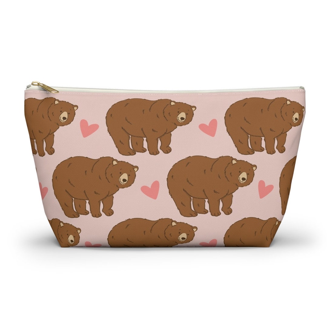 Grizzly Bear Pouch, Animal Makeup Bag Cosmetic Bag, Grizzly Bear gifts ...
