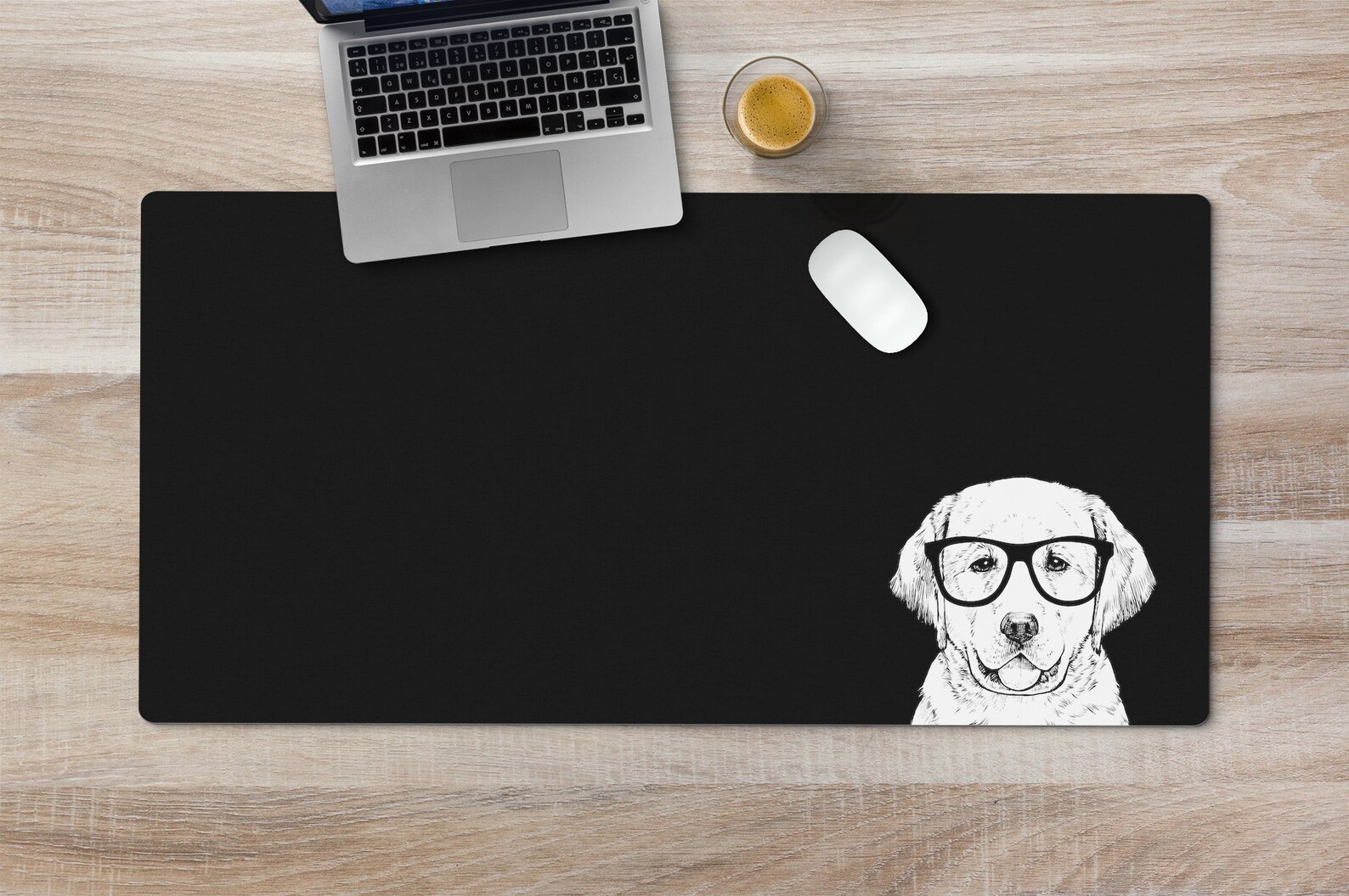 Labrador Retriever Large Desk Mat, Dog Mom Mousepad, Black Desk Pad ...
