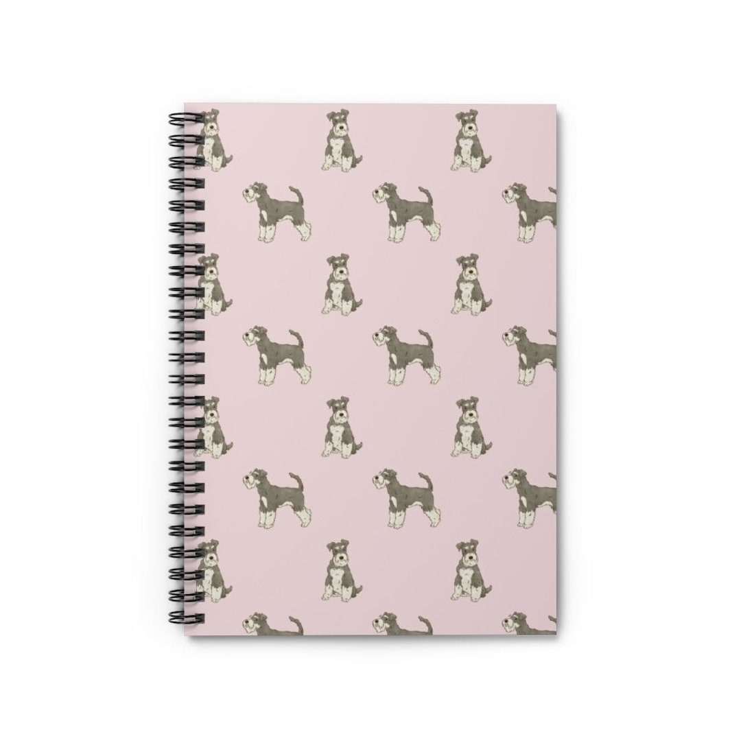 Schnauzer Notebook, Dog Spiral Notebook, Notepad, Journal, Veterinarian ...